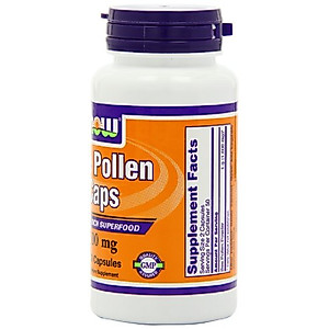 NOW Bee Pollen, 500mg, 100 Capsules (Pack of 3)