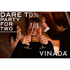 VINADA - Sparkling Rosé - Zero Alcohol Wine - 750 ml (3 Glass Bottles)