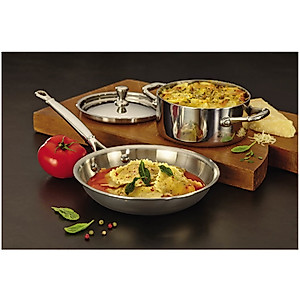 Ruffoni Symphonia Prima Stainless Steel Frying Pan / Fry Pan / Stainless Steel Skillet - 10.25 Inch, Silver