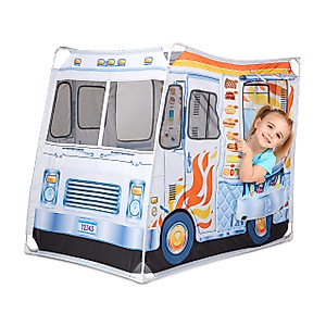 Melissa & Doug Food Truck Play Tent Role Play Toy Food Truck Tent, Ice Cream Truck Tent For Kids Ages 3+
