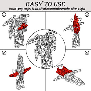 8 Pcs Mini Car Robot Toys, 3.5-inch Small Hero Action Figures, Birthday Favors Toys for Kids Age 5 and up.