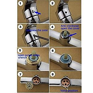 Faucet Valve Replacement Faucet Cartridge Ceramic Disc Cartridge for Single Handle Kitchen Basin Bathroom Faucet Parts (35mm)