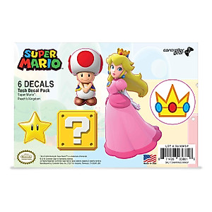 Controller Gear Officially Licensed Super Mario - Character Tech Decal Pack - Peach's Kingdom - Nintendo Wii; GameCube