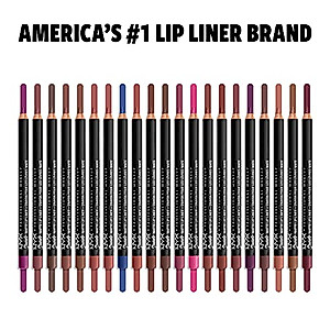 NYX PROFESSIONAL MAKEUP Suede Matte Lip Liner, Vegan Formula - Los Angeles (Greige)