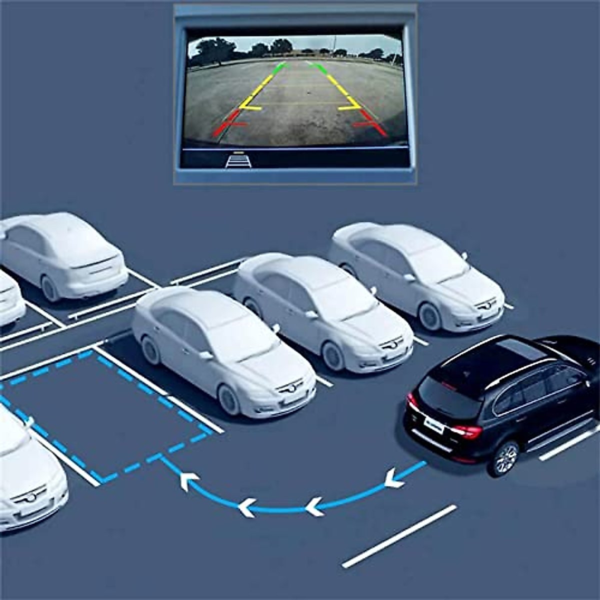 Rvshield Wide Angle Reverse Hitch Guide, Rvstrailer Wireless Backup & Hitch Camera, Wireless Back Up Camera Systems for Cargo Van, Magnetic Trailer Hitch Backup Rear/Front View Camera (1pcs)