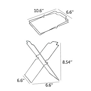 Jonvin 2 PCS Desktop Trash Bag Holder,Metal Mini Countertop Trash Can, Foldable Stainless Steel Garbage Bag Shelf,Dishcloth Towel Rack