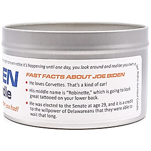 JD and Kate Industries Joe Biden Scented Candle | Hand-Poured in 16 oz tin | Orange Sports Drink Scent
