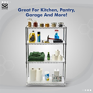 Wire Shelf Liners Set of 4 (36 x 14 inches) Plastic Waterproof Acrylic Storage Mat Organization Cover for Metal Shelves