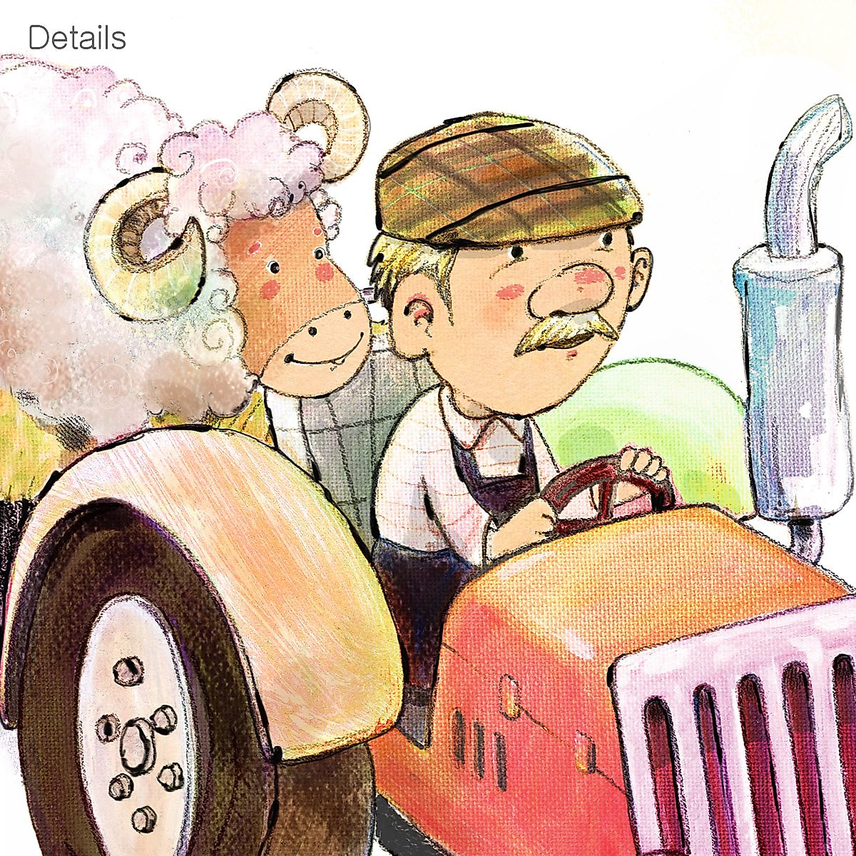 DECOWALL DWL-1407N Pony Club and Farm Animals Kids Wall Stickers Wall Decals Peel and Stick Removable Wall Stickers for Kids Nursery Bedroom Living Room Decor