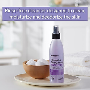 McKesson Perineal Skin Cleanser, Rinse-Free, Fresh Scent, 8 oz, 1 Count