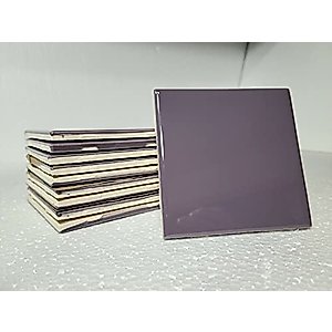 Daltile Purple Ceramic Tile 4.25 inch 4x4 Subway Square Shower Bathroom Kitchen Backsplash Wood Violet Vintage Color 1467 Boxes 10 Piece
