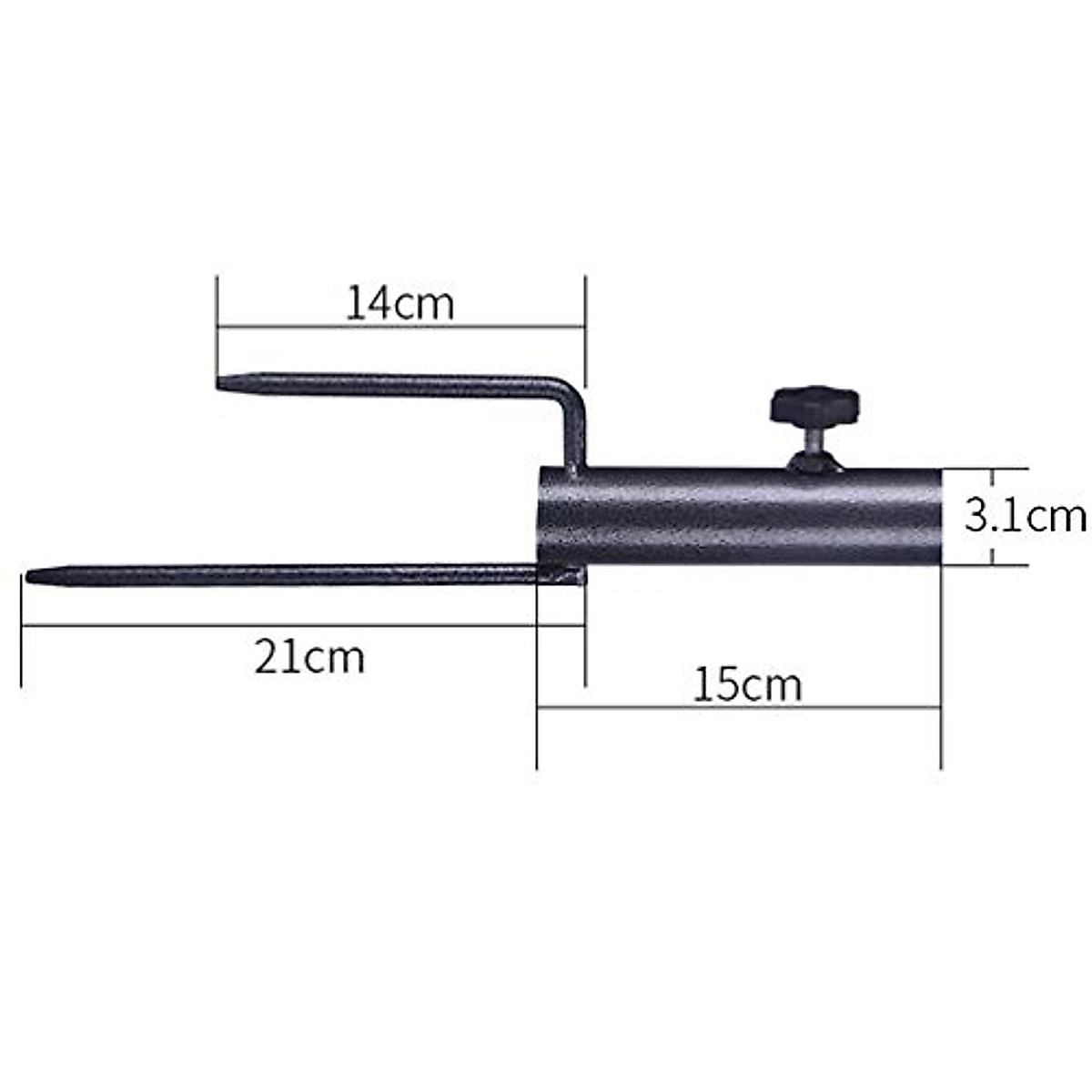 BESPORTBLE Umbrella Sand Anchor Beach Umbrella Anchor Ground Grass Auger Holder Stands with Forks Umbrella Spike