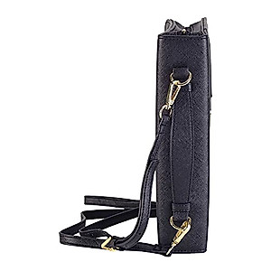 White Dove Designs Bible Cover-Rejoice Always w/Detachable Shoulder Strap-X Large-Black