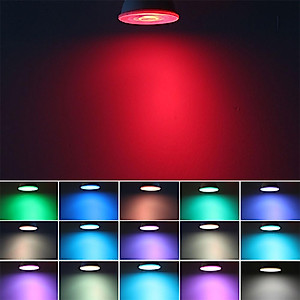 GU10 LED Color Changing Light Bulb with 24 Buttons Remote Control 50 Watt Equivalent GU10 Base,16 Colors Dimmable RGB LED Spot Light Bulb with 5W