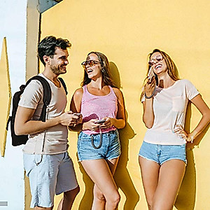 OUTXE Phone Lanyard Tether with 4 Patch- 2× Phone Tether, 4× Phone Patch with Adhesive, Compatible with Smartphone- Silver