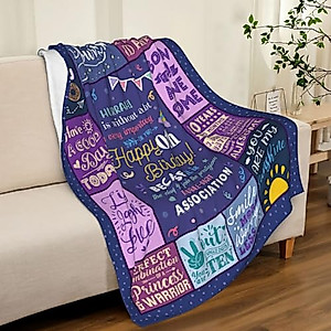 puekrtoa Birthday Gifts for 10 Year Old Girl, 10 Year Old Girl Gift Ideas, 10th Birthday Decorations for Girls, 10th Birthday Gifts for Girls, Presents for 10 Year Old Girls Age 10 Blanket 60x50 Inch