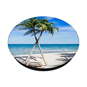 Tropical Pop socket Palm Tree/Leaf Paradise Vacation Beach PopSockets PopGrip: Swappable Grip for Phones & Tablets