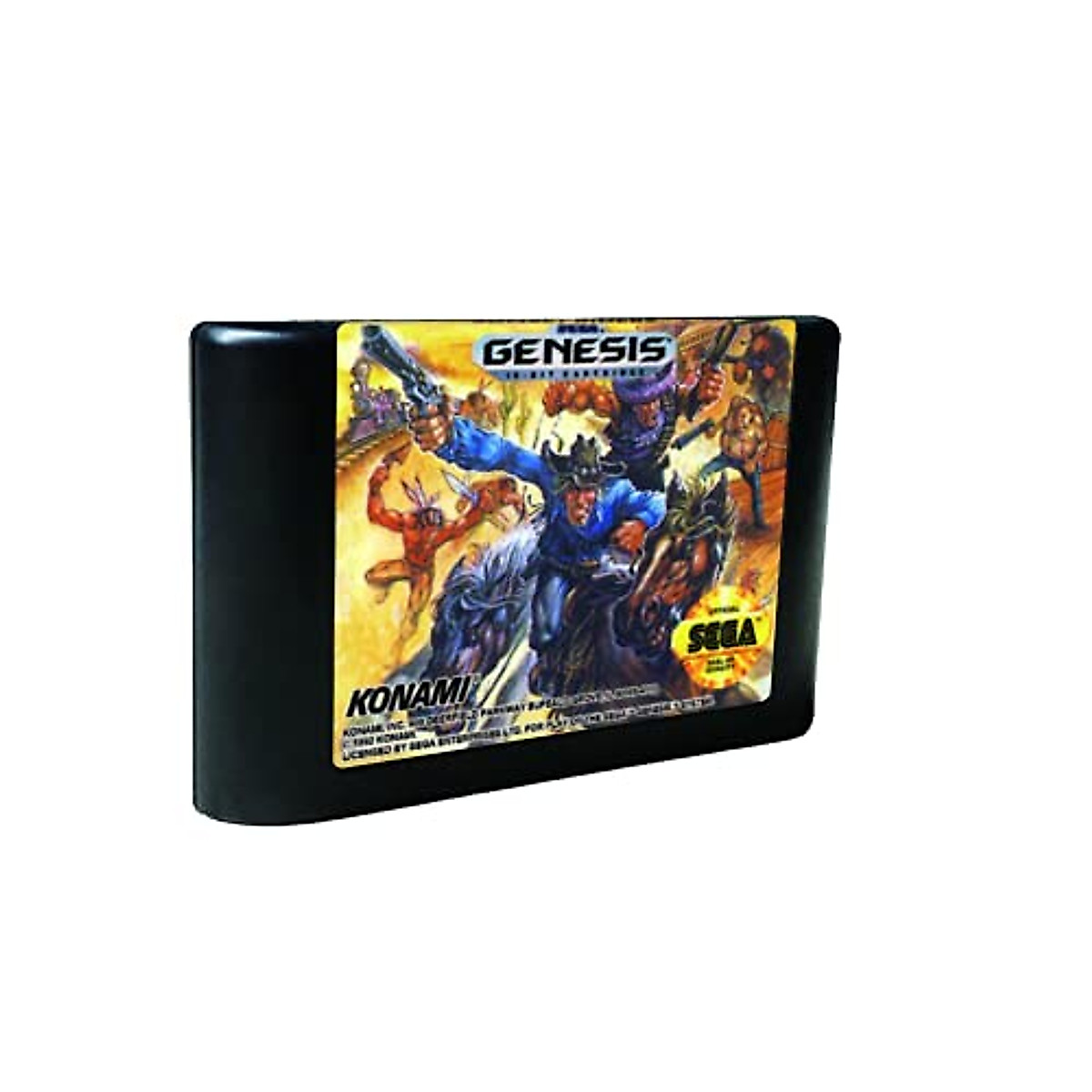 Royal Retro Sunset Riders - USA Label Flashkit MD Electroless Gold PCB Card for Sega Genesis Megadrive Video Game Console (NTSC-U)