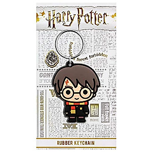 Harry Potter Rubber Keychain, 4.5 x 6cm, Multi-colour