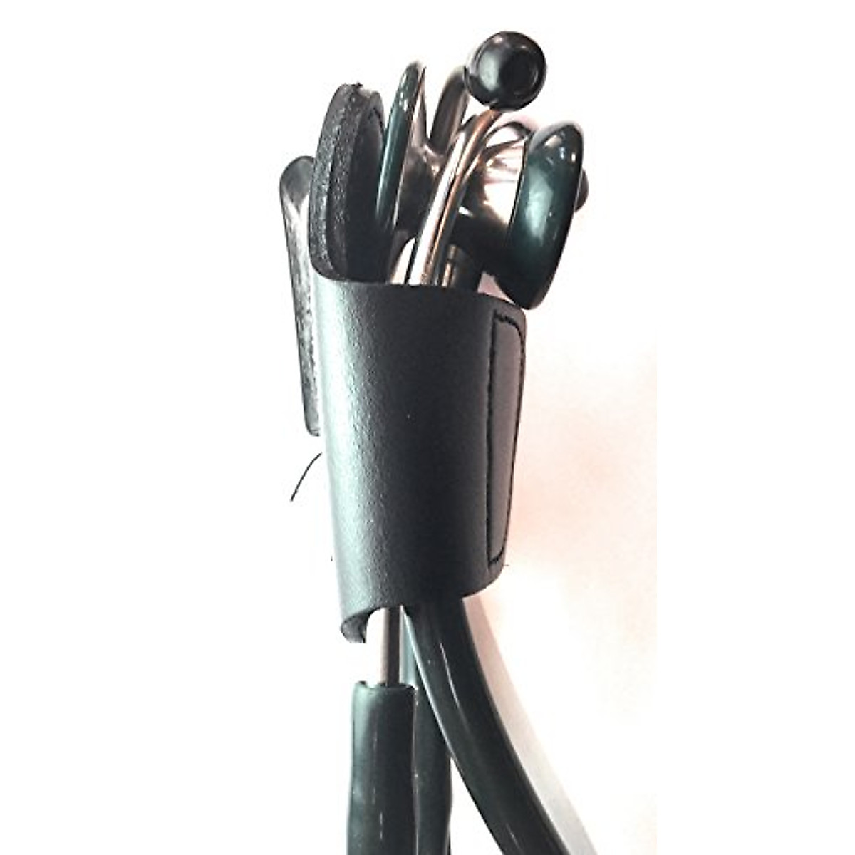 The BATCLIP (Black) - Premium Leather Handmade Clip-on Stethoscope Hip Holder; no More Neck Carrying, Loss, or Misplacement. Proudly Carry Your high-end Stethoscope with Taste and Style.