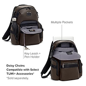 TUMI - Alpha Bravo Navigation Backpack - Everyday Travel Backpack - Fits Up to 15" Laptop - 16.0" X 14.0" X 7.3" - Brown Leather