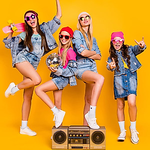 Umigy 6 Pair Crew Socks for Women Heart Shape Ankle High Cotton Fun Cute Athletic Running Socks Valentine's Day Gifts for Women Size 9-11 Teens, White