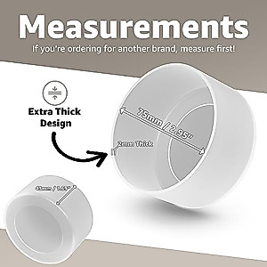 Jmoe USA 3-Pack Boot Sleeve Covers for Simple Modern 40oz & 30oz Trek Tumbler With Handle | Travel Mug | Protects Against Dents & Scratches | Protector for Bottom of Cup | Soft Silicone (Frosted)