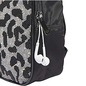 adidas Originals Women's Premium Mini Backpack (One Size, Black/Silver Metallic)