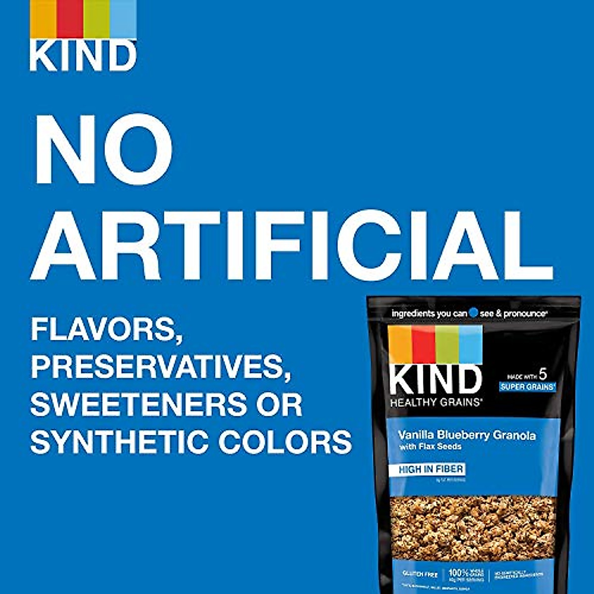 Kind Healthy Grains Clusters- Super Variety Packs 11 Oz (Pack of 3) Peanut Butter,Vanilla Blueberry,Rasberry by BAR