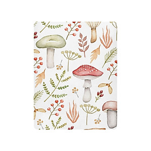 Kigai Mushroom Twig Fitted Crib Sheet for Girls and Boys, Soft Breathable for Standard Crib & Toddler Bed Mattress, 27 x 39 in