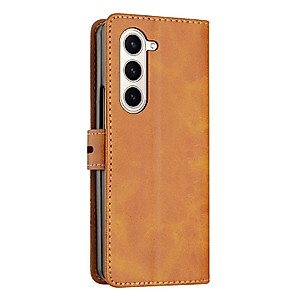 Phone Flip Case Compatible with Samsung Galaxy Z Fold 5 2023 Wallet Case, PU Leather Phone Case Magnetic Flip Folio Leather Case Card Holders [Shockproof TPU Inner Shell] Protective Case phone protect