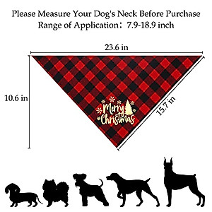 ANEMAUX Christmas Dog Bandanas 2 Pack, Birthday Girl Dog Bandana Holiday, Boy Wedding Dogs Bandanas for Pet Scarf 4th of July, Independence Day