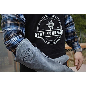 Beat Your Meat,Funny Aprons for Men, Women - Dad Gifts, Gifts for Men - Thanksgiving, Christmas, Birthday Gifts for Dad, Husband, Brother, Boyfriend, Mom - Cooking Grilling BBQ Chef Apron