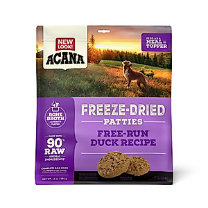 ACANA Freeze Dried Dog Food & Topper, Grain Free High Protein Duck Recipe, 14oz