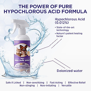 HICC PET Itch Relief Spray & Hot Spot Treatment for Dogs Cats 16.1 Fl Oz