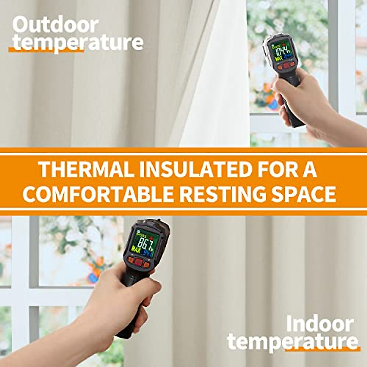 YoungsTex Linen Blackout Curtains 63 Inches Long for Bedroom, Full Room Darkening Faux Linen Window Curtain Drapes Thermal Insulated for Living Room Grommet Top, 2 Panels, 52 X 63 Inch, Linen