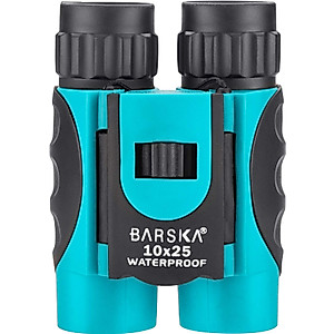 Barska 10x25mm Blue Waterproof Compact Binoculars (AB12726)