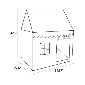 Girl Tents Indoor Playhouses,Kids Playhouse with 3 Windows,Indoor Playhouse,Toys for 1,2,3,4,5,6-Year-Old Girls,Light and Easy to Assembly and Easy to Wash- Best Birthday Gift -39"×27"×42"