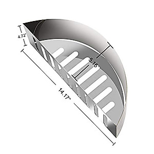 Onlyfire Stainless Steel Contoured Charcoal Basket Holders Fits for Kettle Grill,2 pcs for a Set