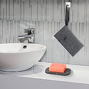 6 Pack Soap Saver Bags and Pads Set, Soap Pocket Exfoliating Soap Saver Pouch for Large Bar Soap or Leftover Bits, Body Scrubber Sponge for Men and Women for Bathing and Showering (6 Pack)