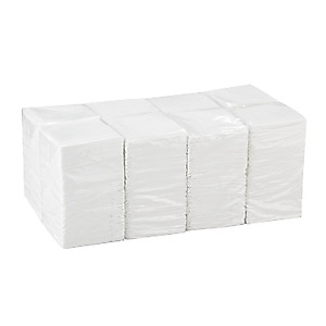 Georgia Pacific 96019 Beverage Napkins, Single-Ply, 9 1/2 X 9 1/2, White, 4000/Carton