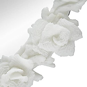 A&B Home Coral Mirror - 27.5" W x 3" L x 35.5" H - White