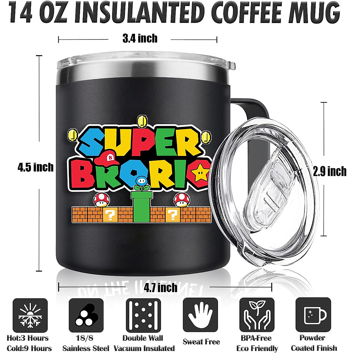 NIAEIAIE Funny Gifts for Brother Adult-Birthday Brother Gifts from Sister-Big Brother Gifts for Boy-Christmas Gifts for Brother-Best Gifts for Brother Dad Husband Son Boyfriend Him(14oz)