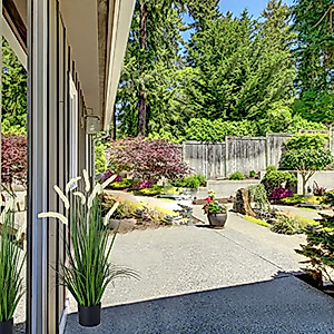 luxsego Artificial Plants Dogtail Grass, Potted Faux Greenery Plants for Home, Office, Bathroom, Wedding, Garden, for Her or Him, Decorative Home Accessories(35.4in)