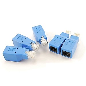 CablesOnline, 5-Pack Console Rollover Adapter for RJ45 Ethernet Network Cables, UX-RO11C-5