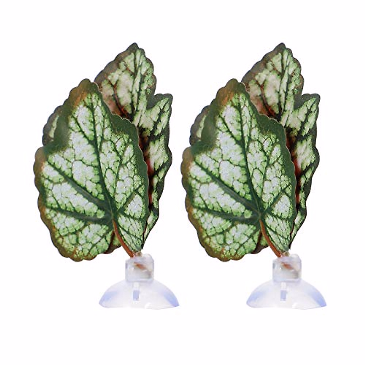 iplusmile Betta Fish Leaf Hammock- 2Pcs Aquarium Betta Fish Leaf Pad Fish Tank Resting Leaf with Suction Cups Hammock Breeding Bed for Beta Tank Decorations Green