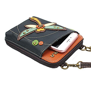 Chala Dragonfly Wallet Crossbody Handbag - Convertable Strap