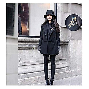 Shuiniba High Heels Shoes Shape Brooch Pin for Women Brides Created Brooch Size 4.2×3.9cm