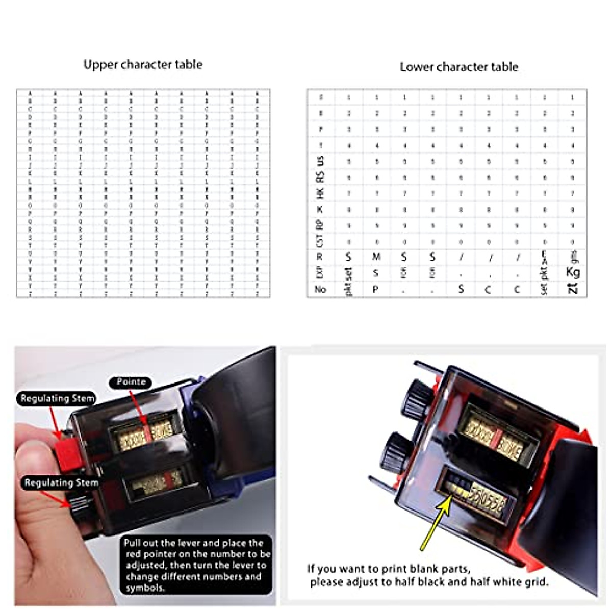 HM-689 2-Line 20 Digits Price Labeling Gun with Letters A-Z,Pricing Labeler with 3 Inkers 5 Rolls/2800 White Labels,HopingMore Tag Maker Machine with Label Cover for Office Retail Shop(YELLOW 2-LINE)
