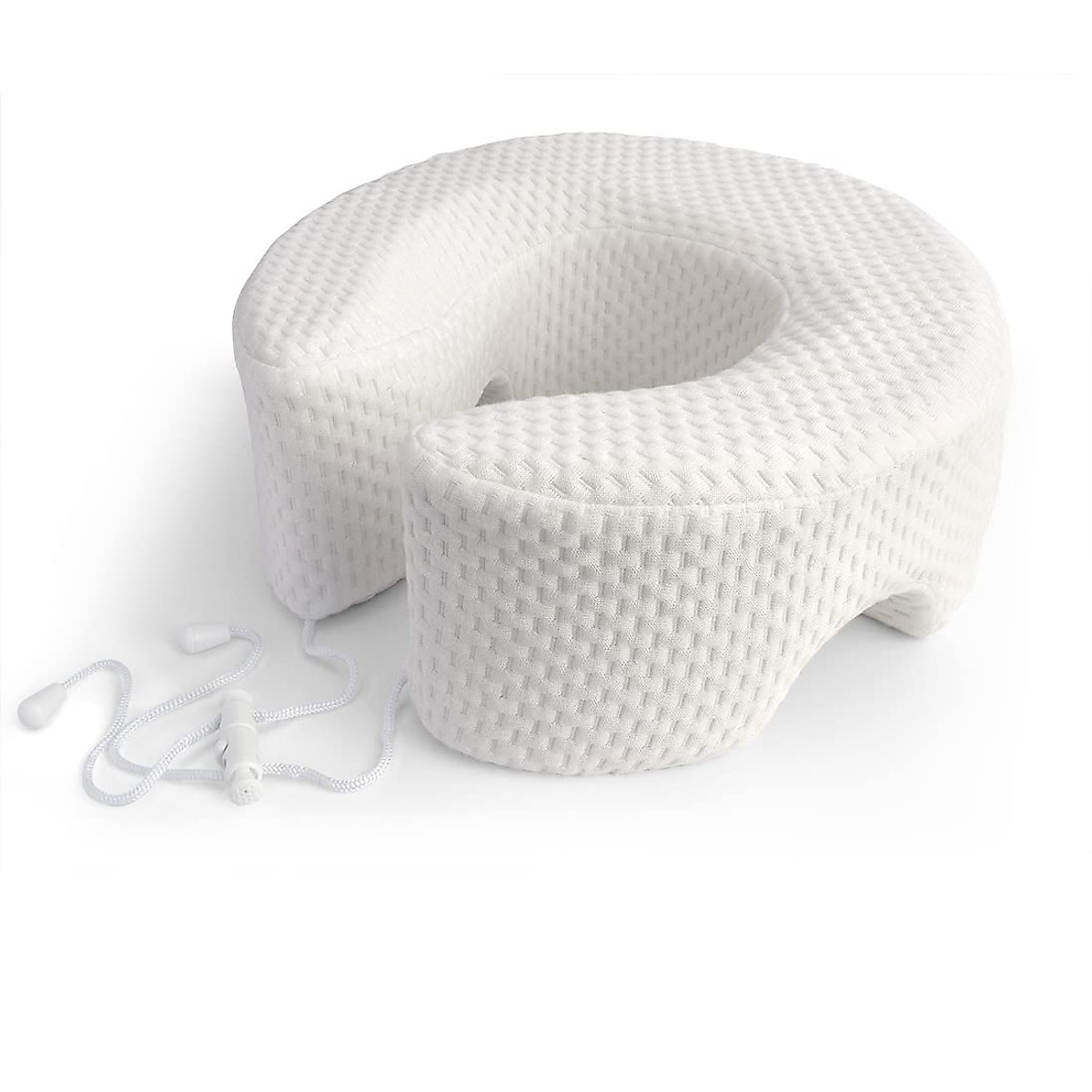 Breathe Easy Face Down Pillow - Premium Adjustable Cradle Providing Superior Comfort. Best for Prone Face-Down Resting, as a Home Massage Headrest, or Contoured Post-Eye Surgery Support.